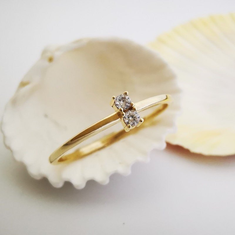 Small Stone Ring - Etsy