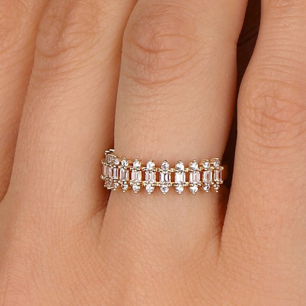 Baguette Ring - Etsy
