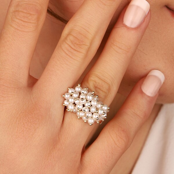 Tiny Pearl Ring - Etsy