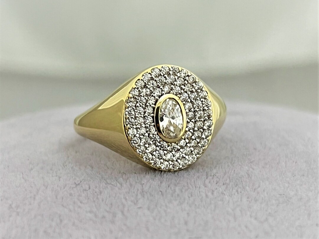 Oval Stone Gold Ring, Oval Ring, Large Stone Ring, Anniversary , Mother ...