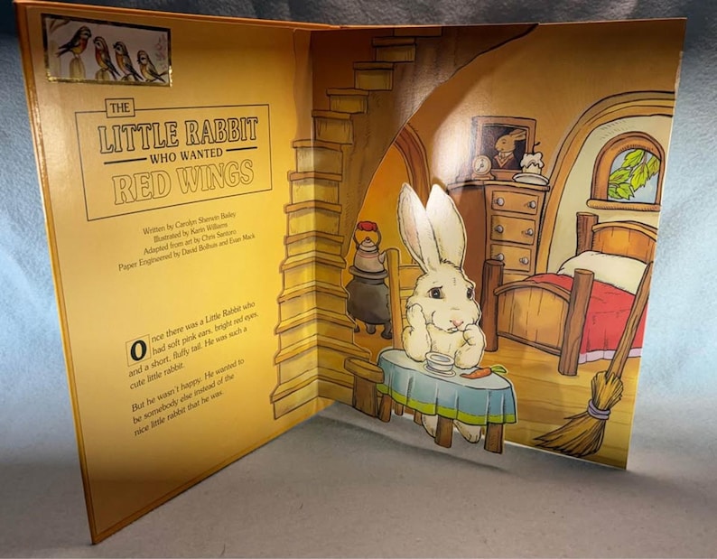The Little Rabbit Who Wanted Red Wings Pop up Book - Etsy