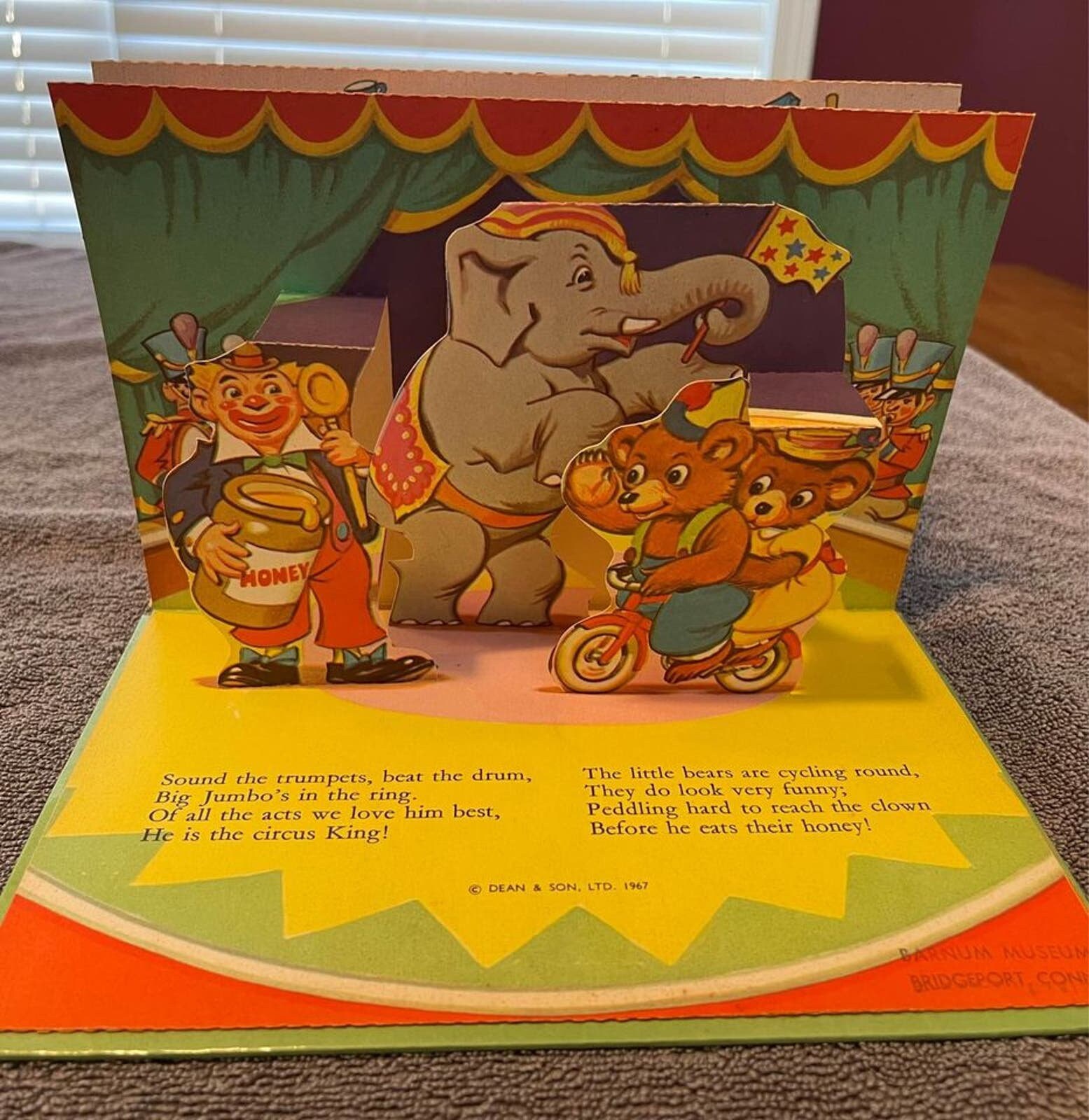Dean's Circus Pop up Book Paper Art Vintage Children's Dean & Son LTD ...