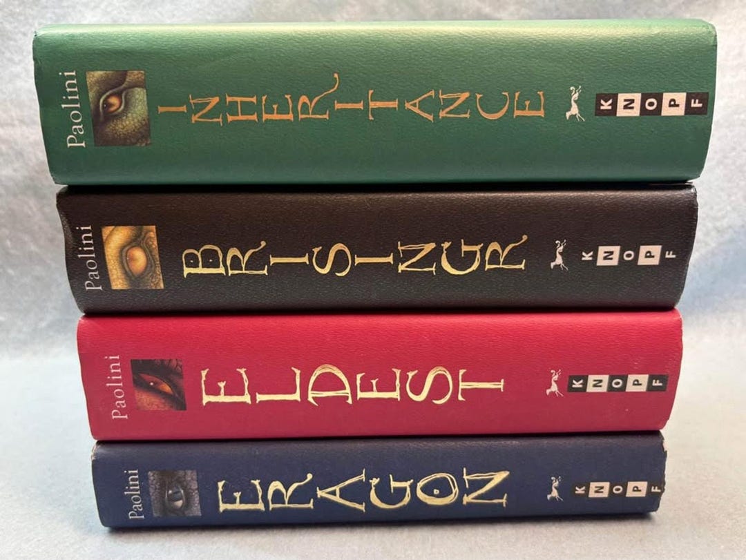 Eragon Series PAOLINI Eldest Brisingr Inheritance Hardcover Book Set - Etsy
