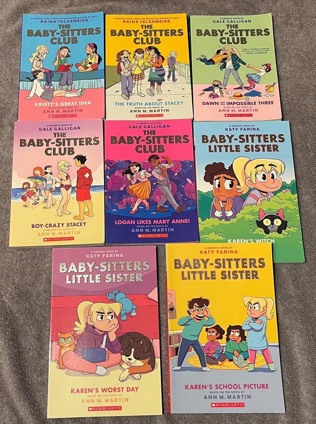 Babysitter Club & Little Sister Lot 8 Graphic Novels Paperback Books - Etsy