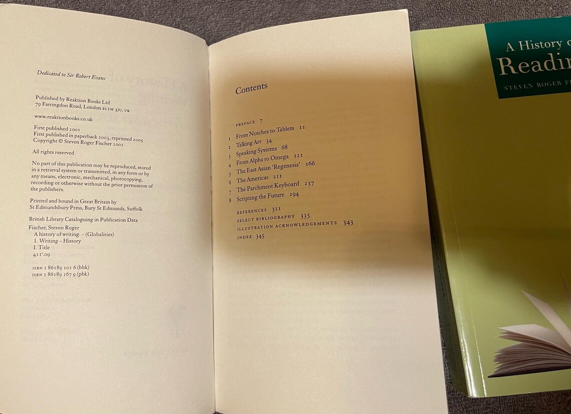Steven Roger Fischer A History of Writing Reading - Etsy