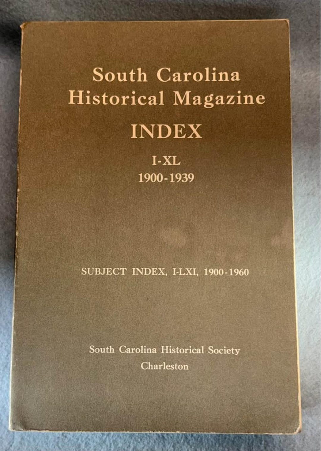 South Carolina Historical Magazine Index I-XL Historical Charleston - Etsy