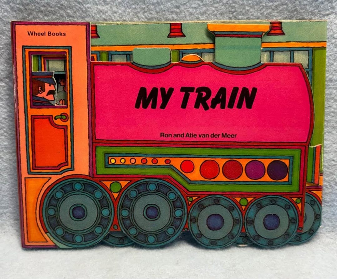 Vintage 1984 Pull Out Books Wheel Book My Train - Etsy