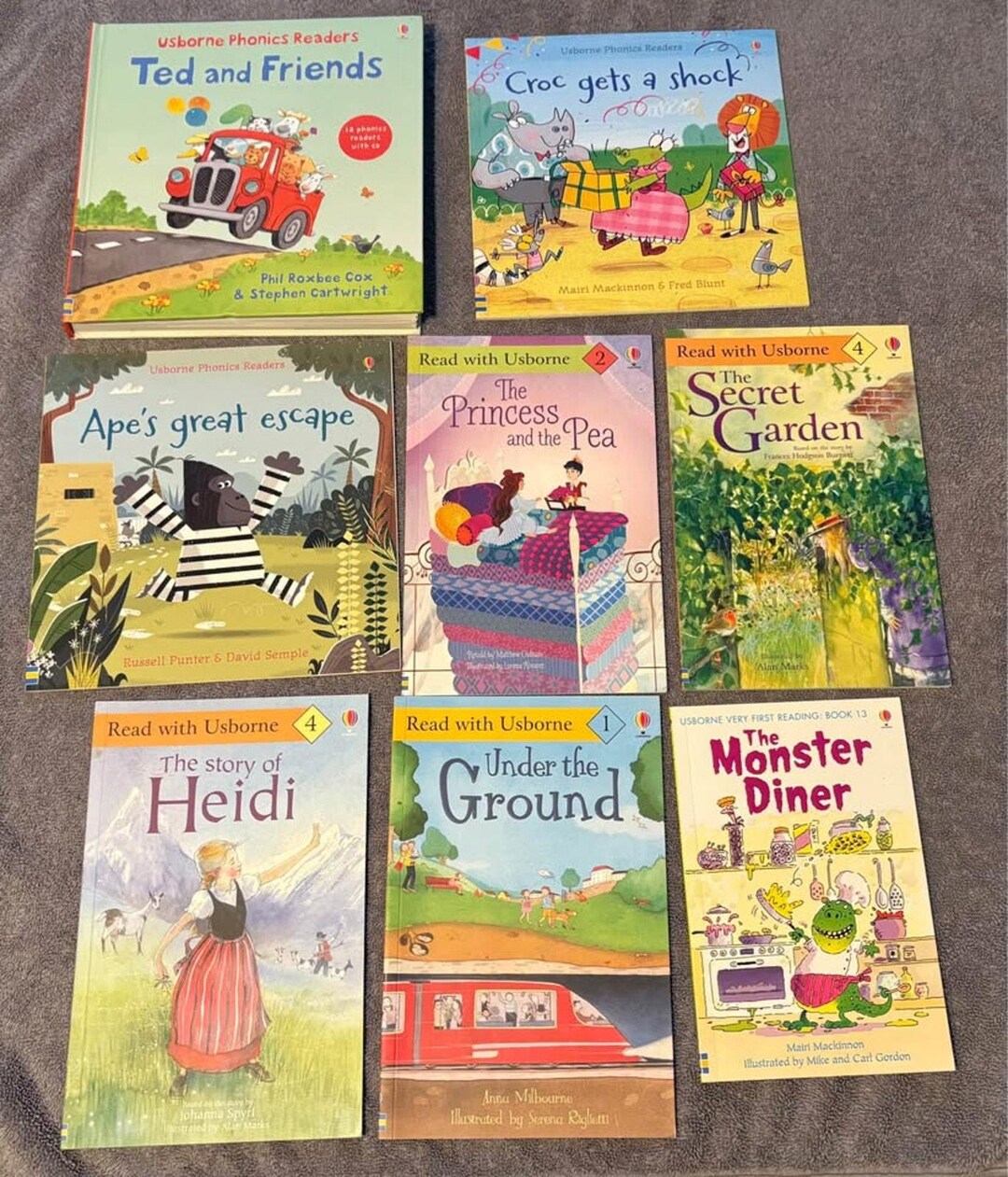 Usborne Lot Early Beginning Reader Phonics 8 Books - Etsy