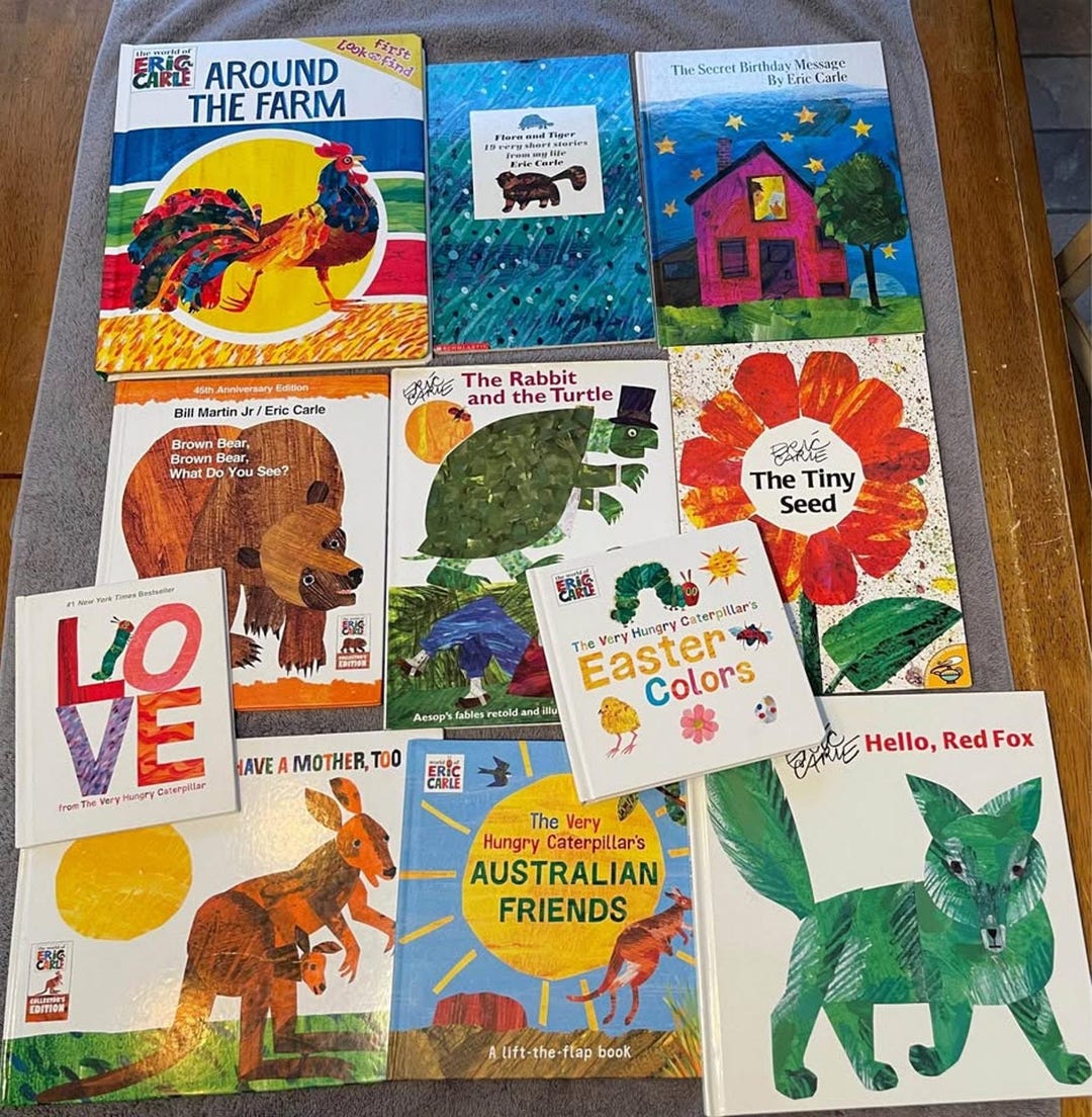 Eric Carle Lot of 11 Books Brown Bear FARM Red Fox - Etsy