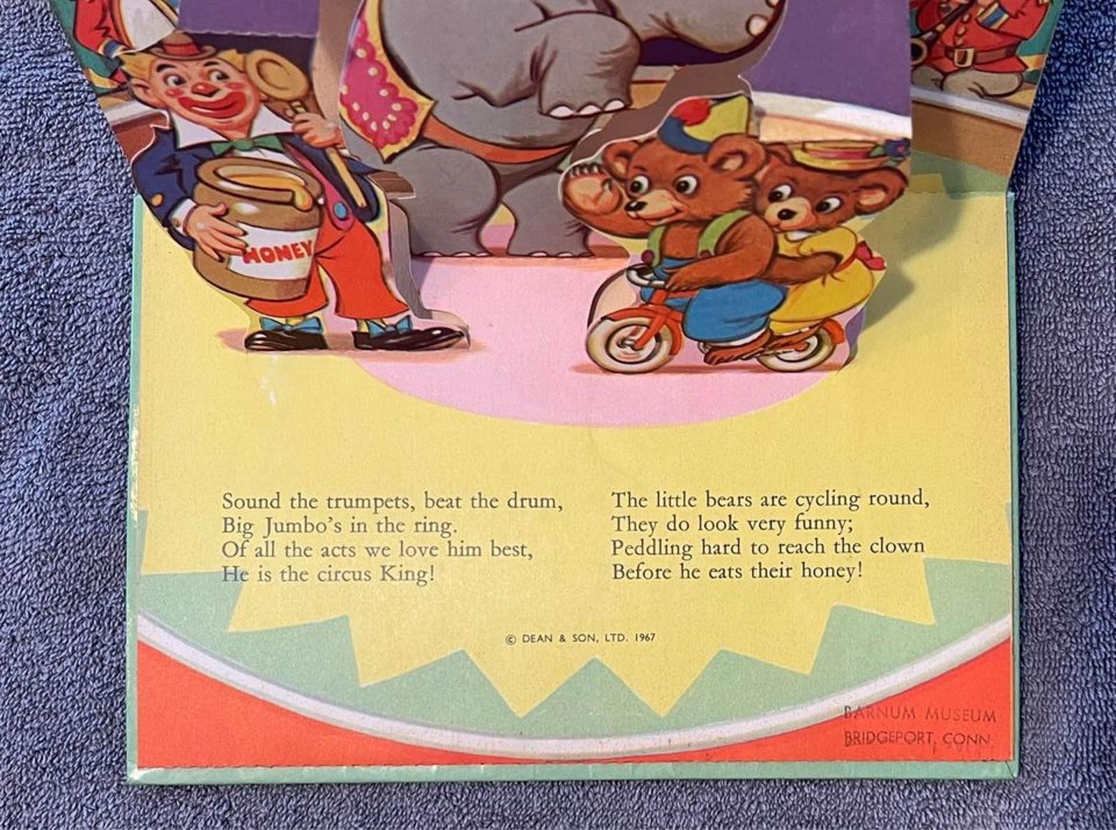 Dean's Circus Pop up Book Paper Art Vintage Children's Dean & Son LTD ...