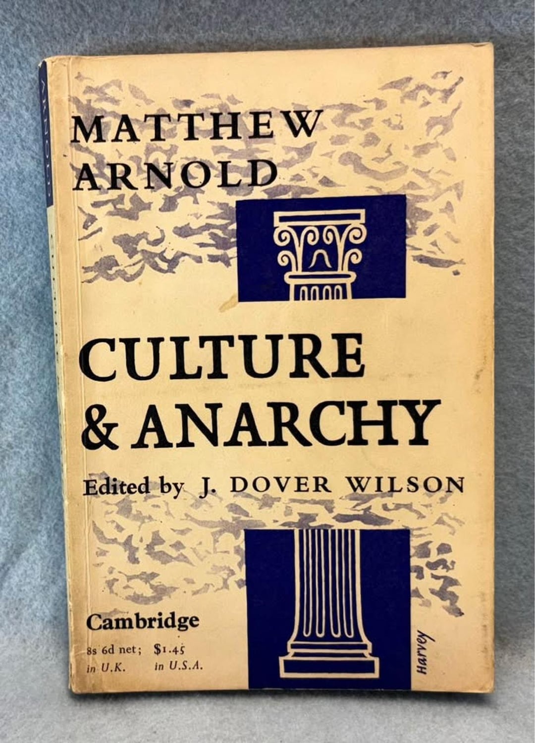 Culture and Anarchy Matthew Arnold 1966 Wilson Vintage - Etsy