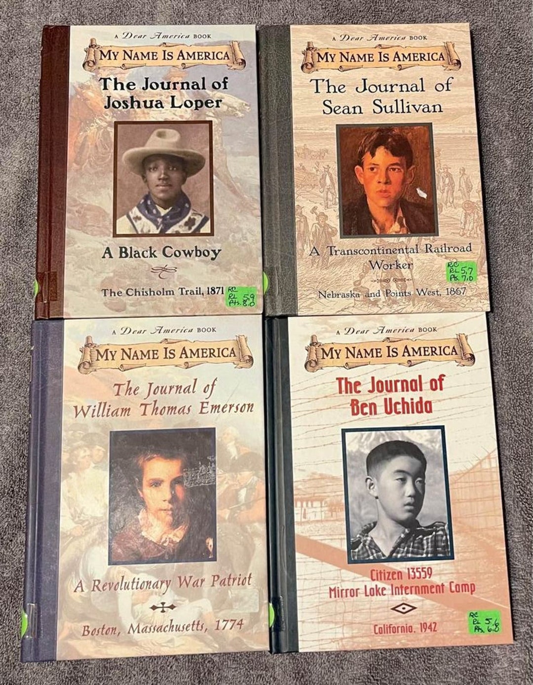 My Name is America Dear Ben Uchida Sean Sullivan Joshia Loper 4 Books ...