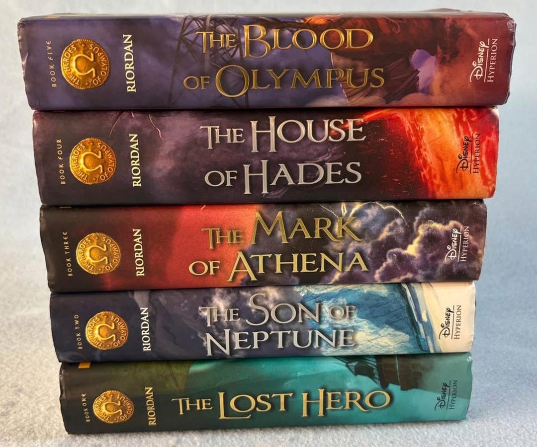 Rick Riordan the Heroes of Olympus Hardcover Set Percy Jackson - Etsy