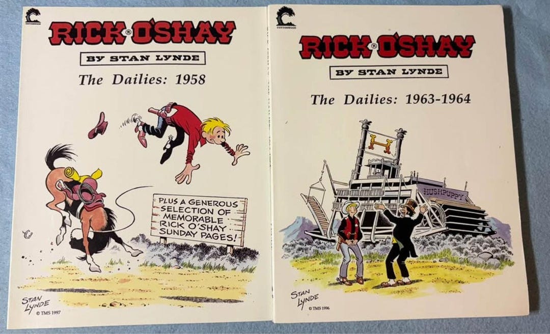 Rick O'shay Stan Lynde the Dailies 1958 and 1963-1964 2 Book Montana ...