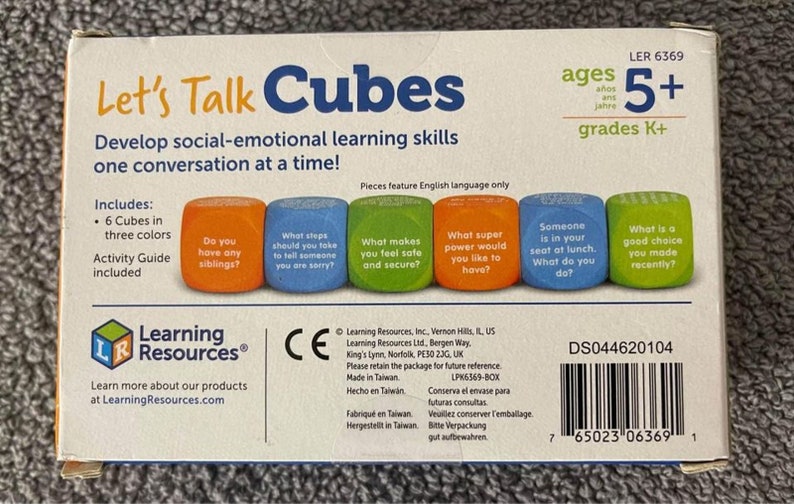 Learning Resources Let's Talk Cubes, Conversation Cubes, Therapy, Foam ...