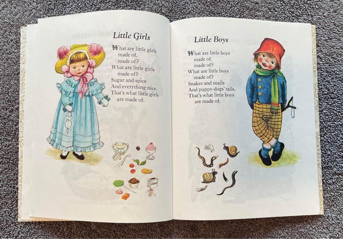 Eloise Wilkin's Mother Goose Little Golden Book 1961 - Etsy