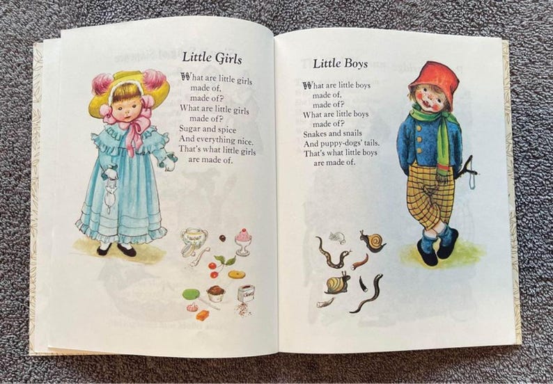 Eloise Wilkin's Mother Goose Little Golden Book 1961 - Etsy