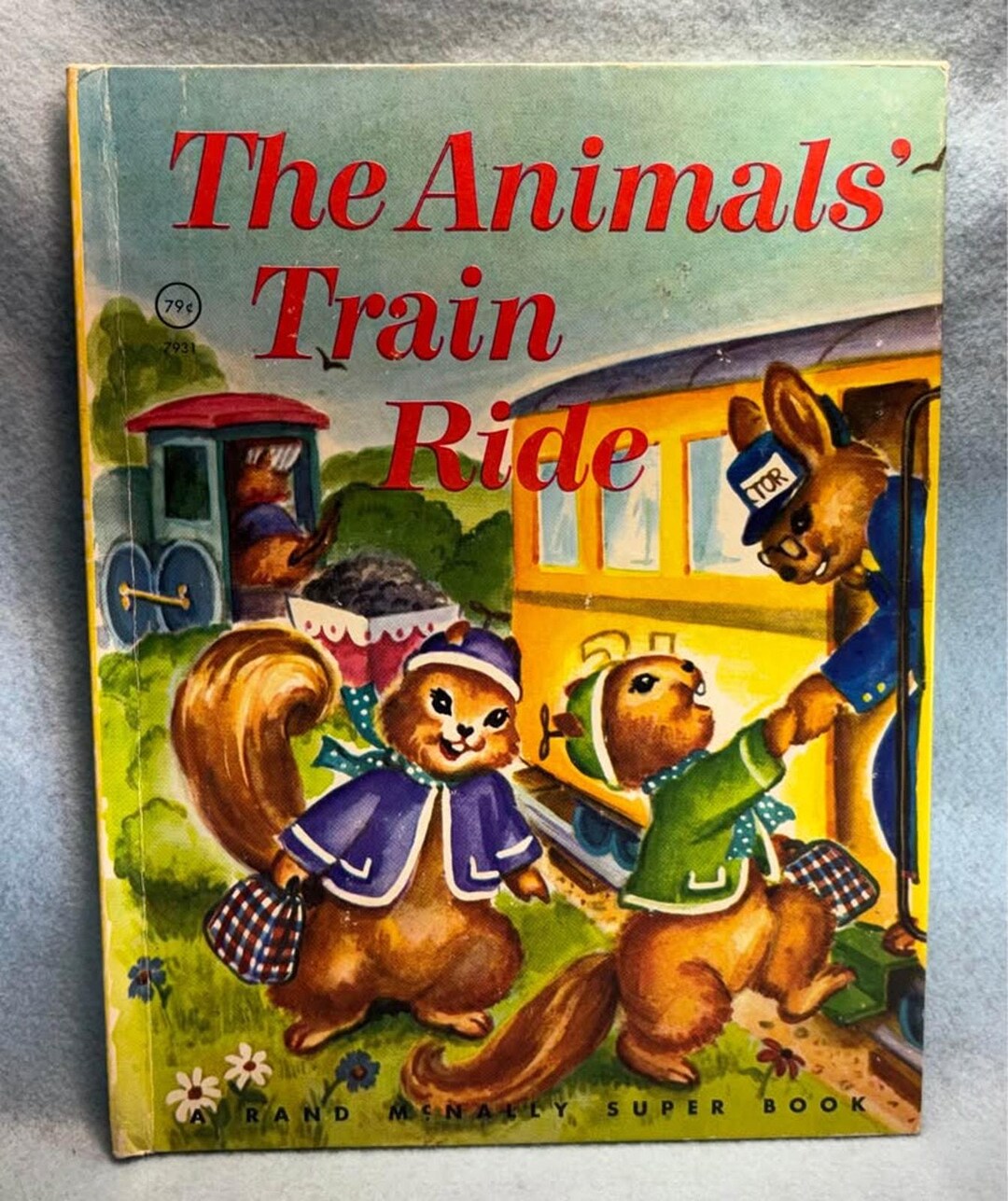 The Animals' Train Ride 1953 Children's Hardcover Book Junior Elf Books ...