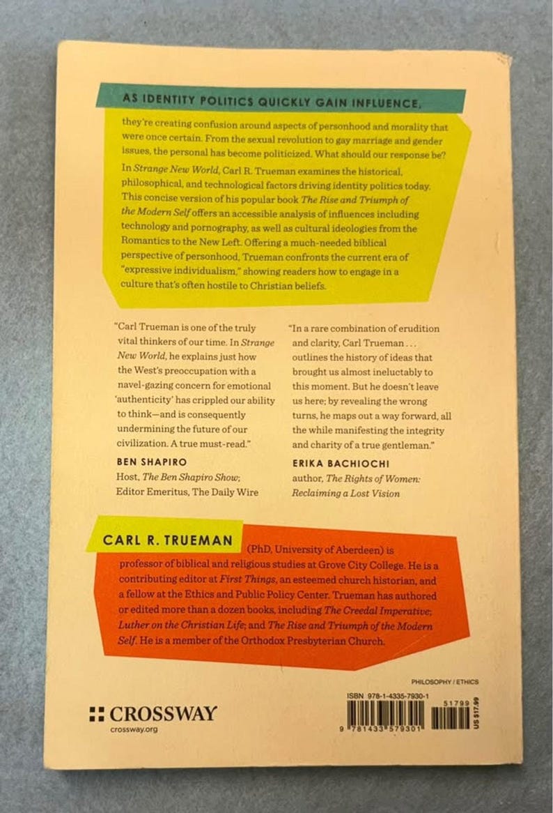 Strange New World Carl R. Trueman - Etsy