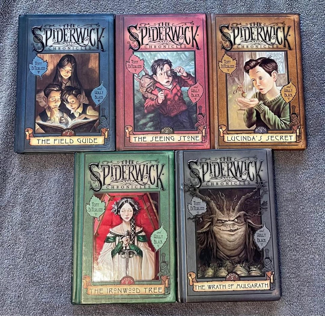 The Spiderwick Chronicles Series #1-5 Field Guide Seeing Stone Lucinda ...