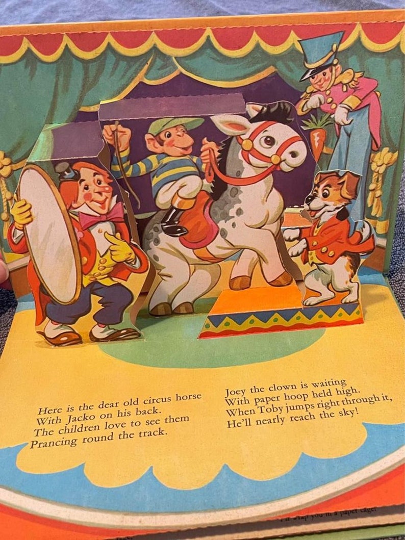 Dean's Circus Pop up Book Paper Art Vintage Children's Dean & Son LTD ...