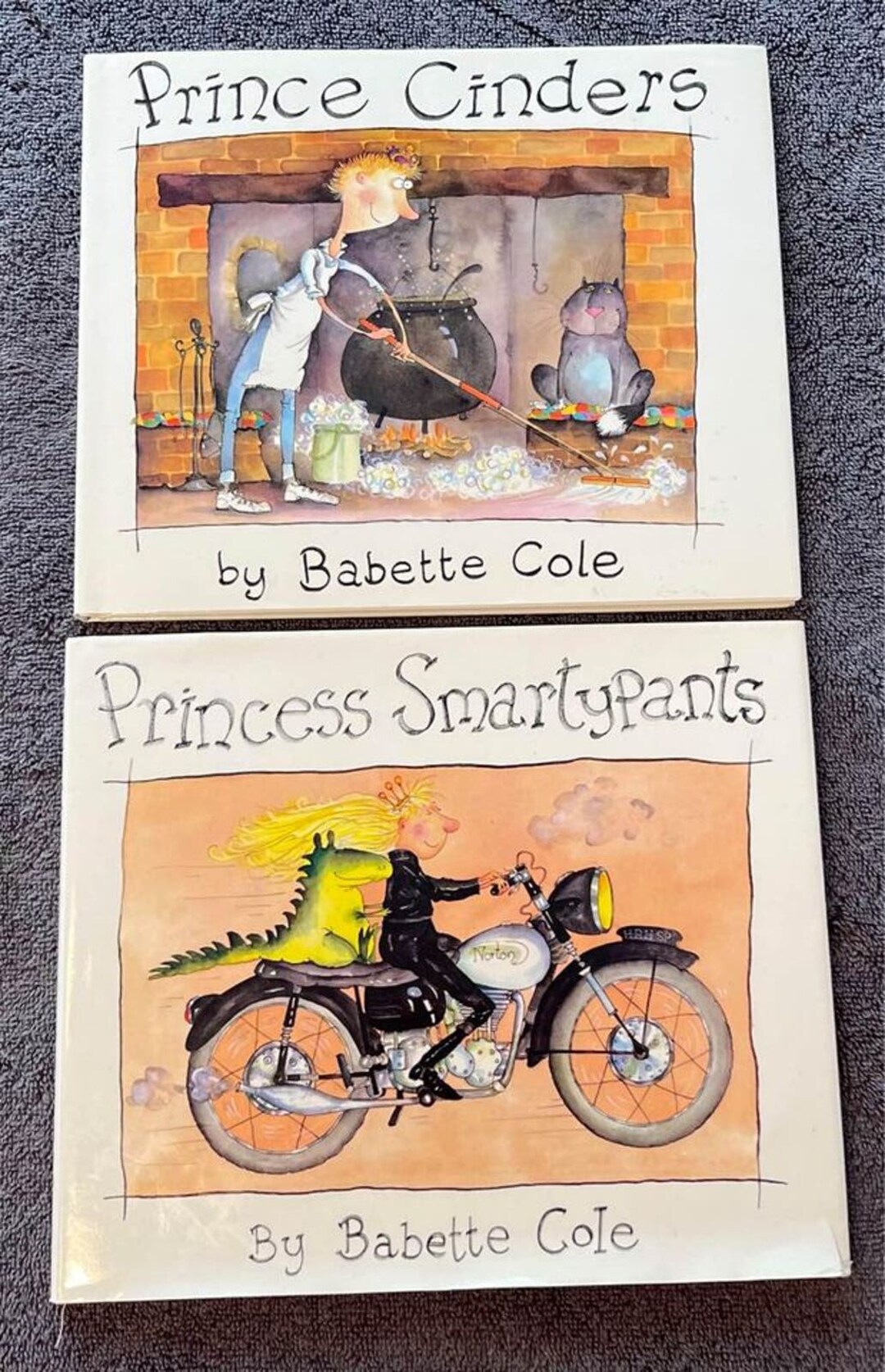 Babette Cole Princess Smartypants Prince Cinders Hardcover Set 2 - Etsy