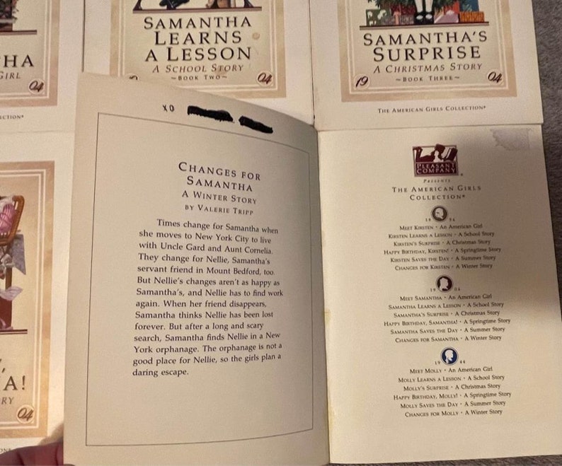 American Girl SAMANTHA Scholastic Book Set Vintage - Etsy