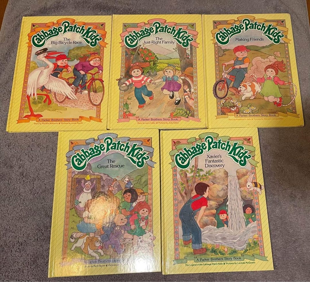 5 Vintage Cabbage Patch Kids Books Hard Cover 1984 - Etsy