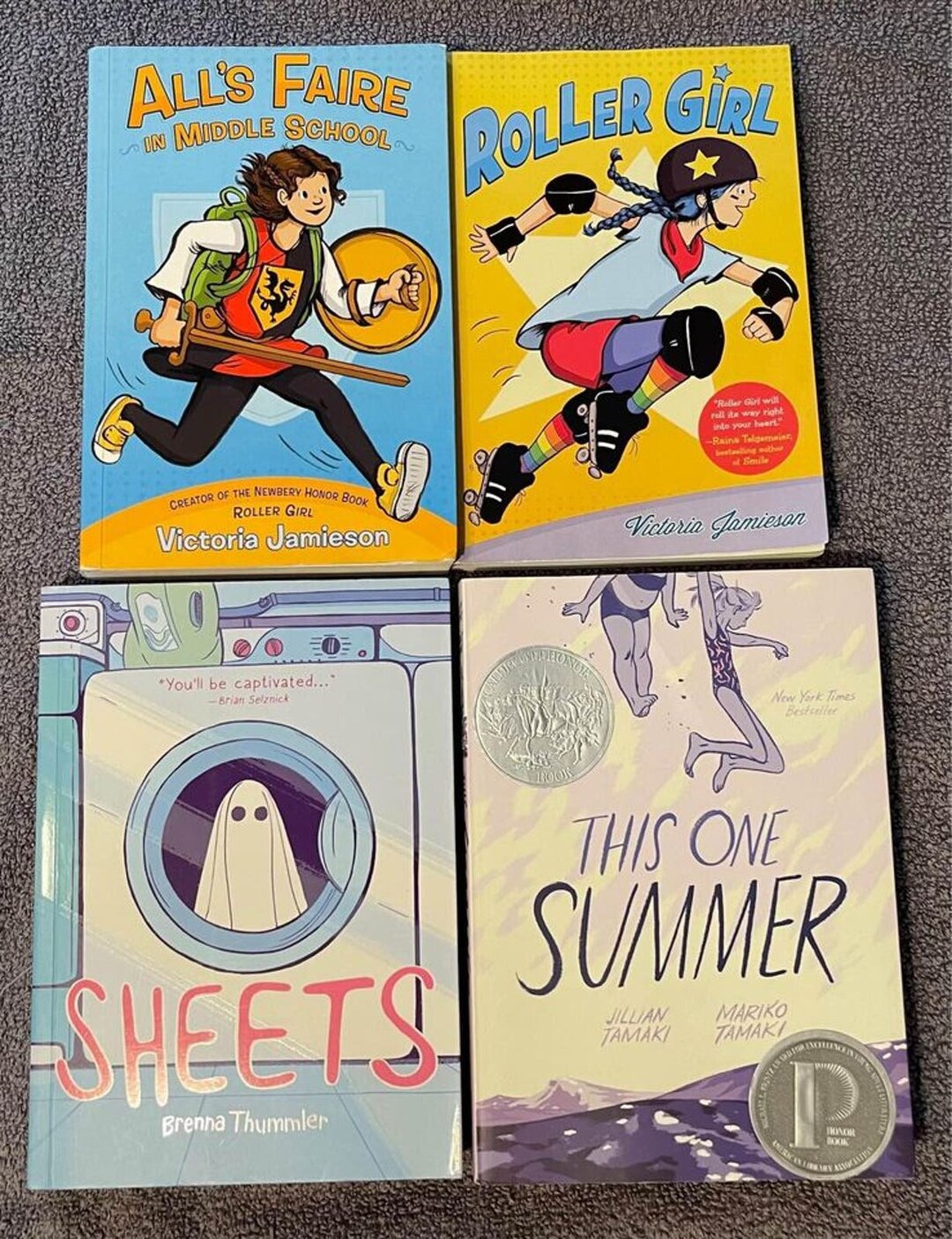 Graphic Novels Sheets This One Summer Roller Girl 3 Paperback Books ...