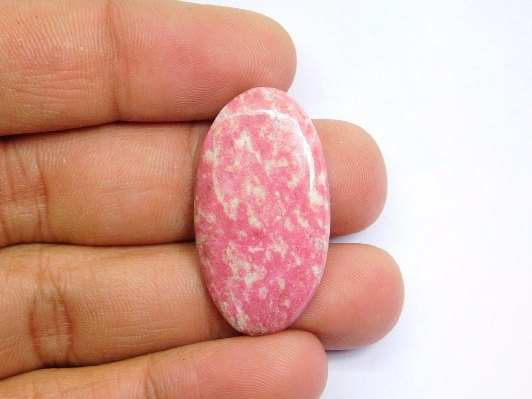 Top Designer Natural Thulite Gemstone, Pink Thulite Cabochon, Semi Precious Thulite Loose Stone ...