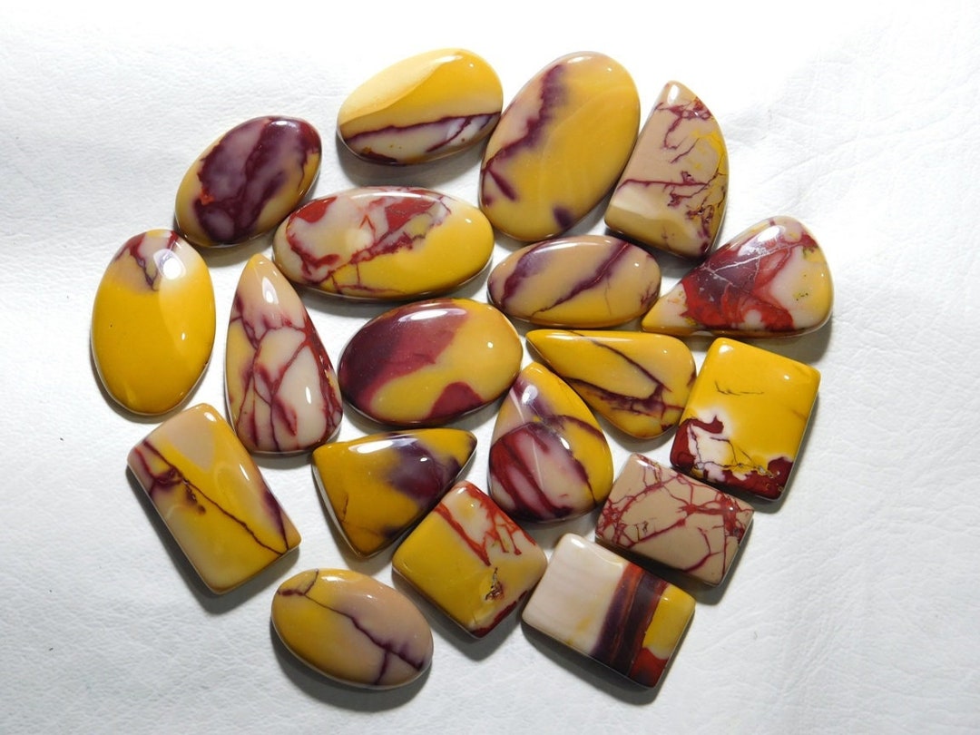 Mookaite Stone, Natural Lot Mix Shape Mookaite Jasper Cabochon ...