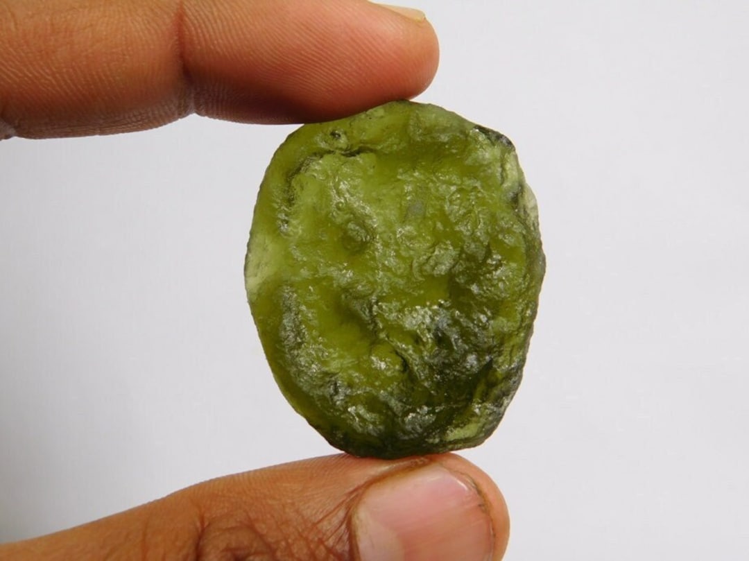 Beautiful Quality Natural Green Moldavite Rough Gemstone. Green ...