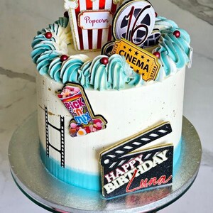 Cinema Cake Topper, Movie Cake Topper, Movie Lover Gift, Film Cake ...