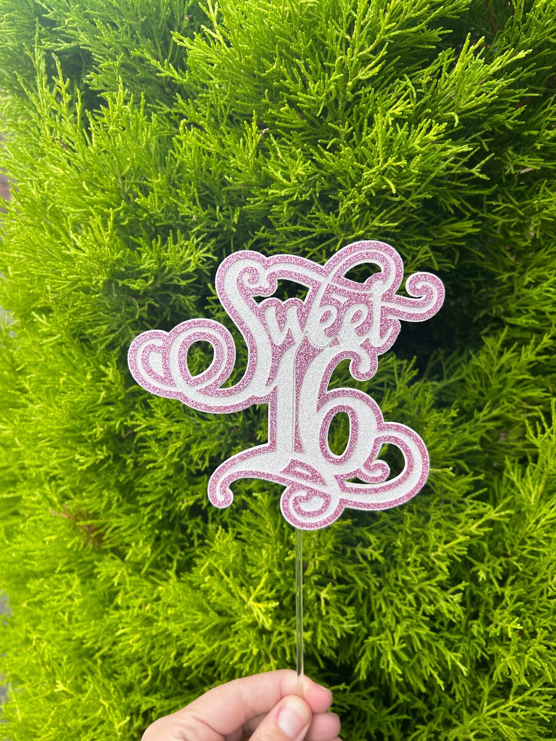 Sweet 16 Cake Topper, 16th Cake Decorations, Sixteenth Birthday ...