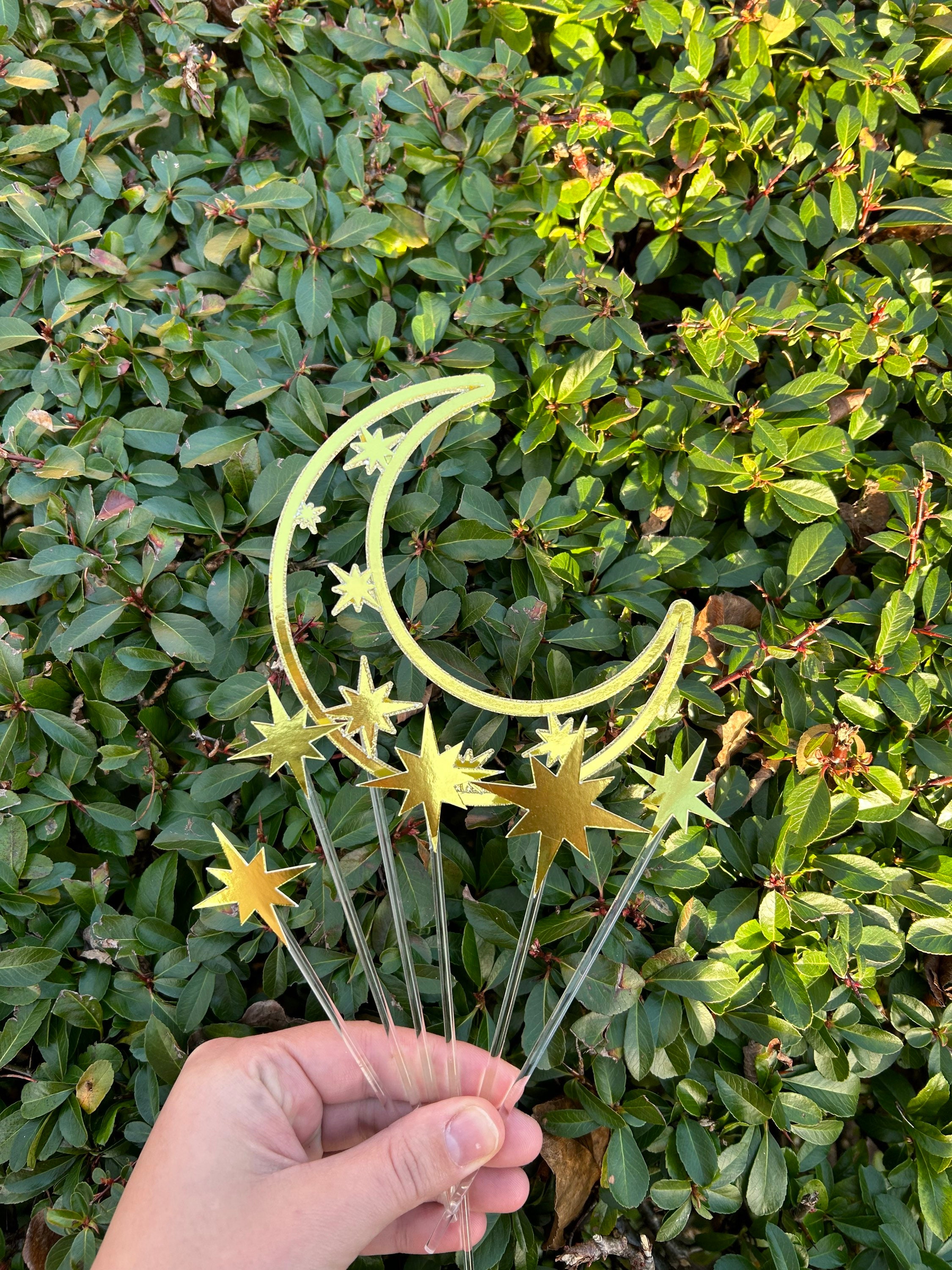 Moon Cake Topper Stars Cake Topper Baby Moon Cake Topper - Etsy