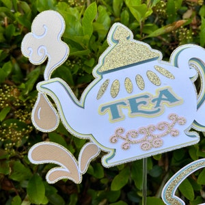 Teapot Cake Topper, Tea Party Cake Decorations, Afternoon Tea, Tea ...