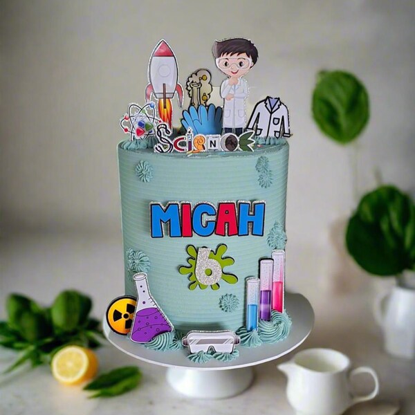Science Cake Topper - Etsy