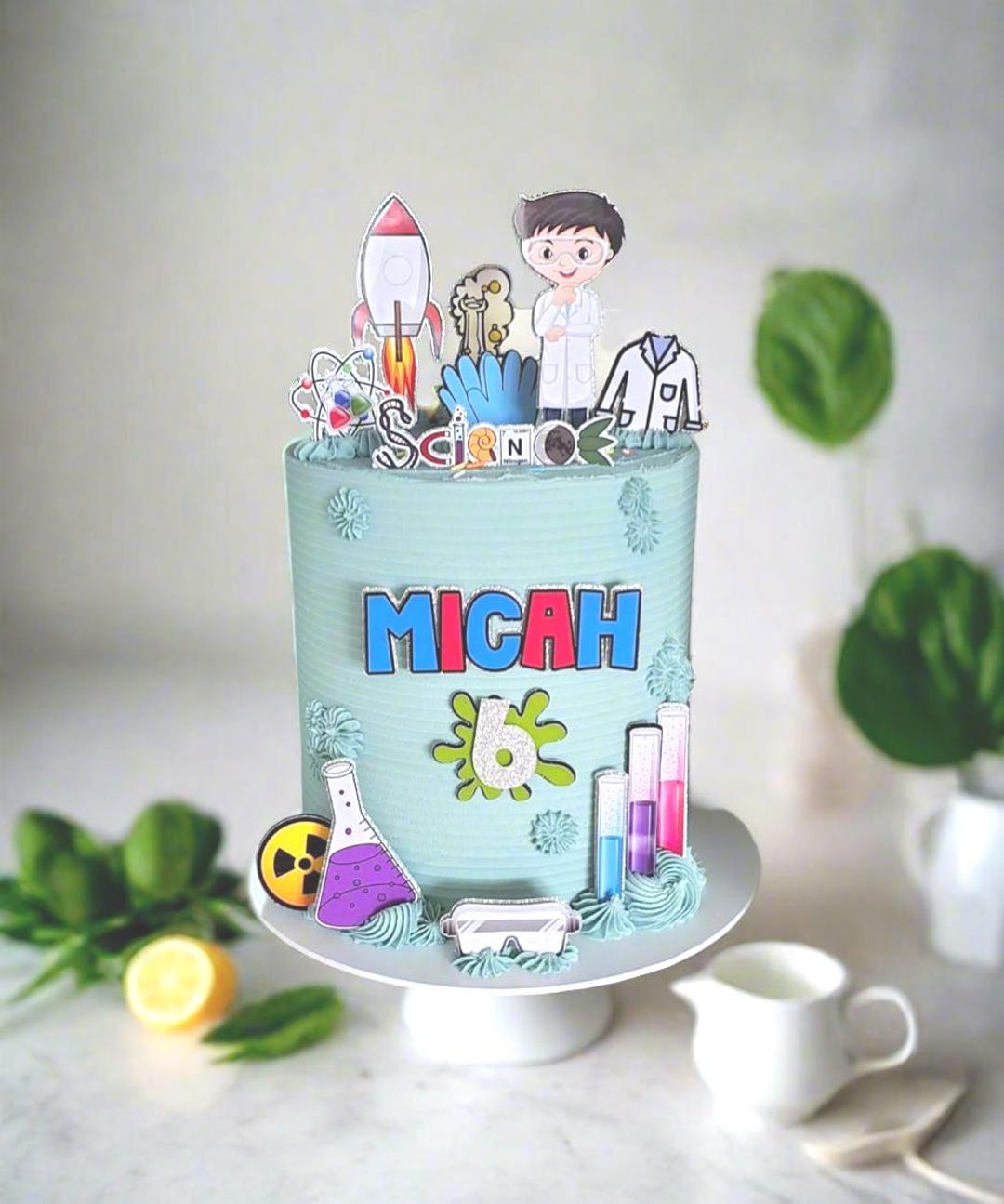 Science Cake Topper, Mad Scientist Cake Topper, Lab Cake Topper ...