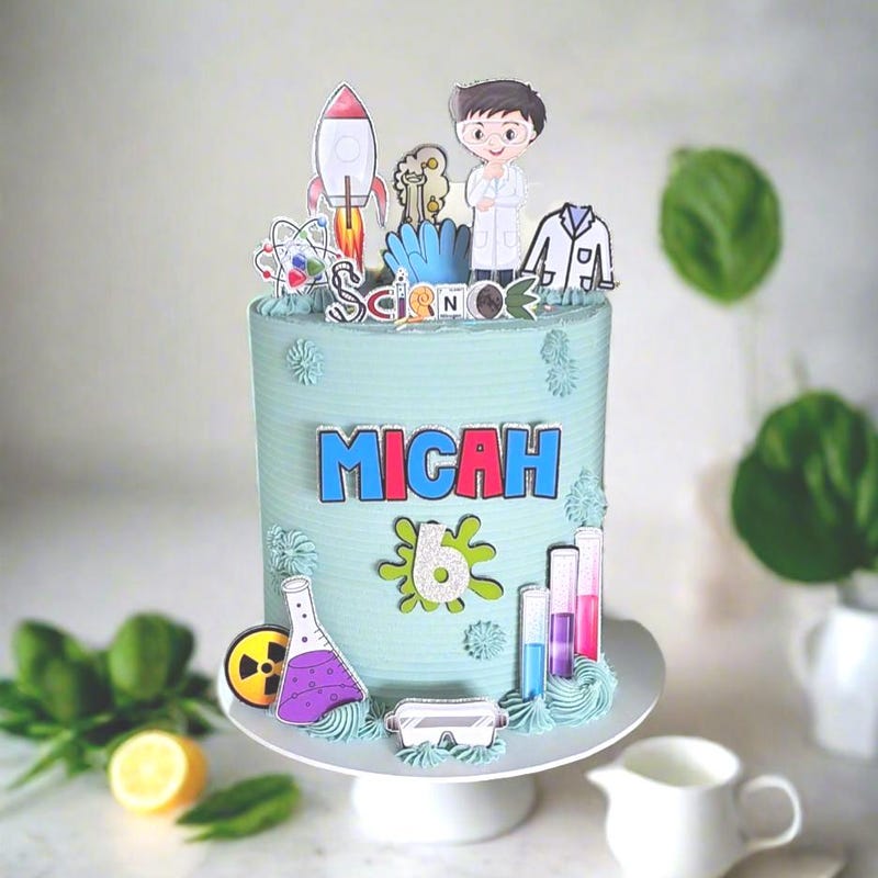 Science Cake Topper - Etsy