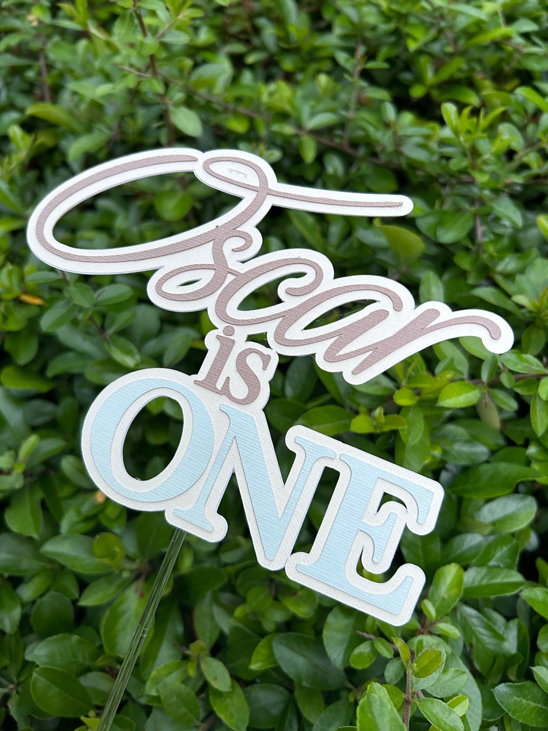 First Birthday Cake Topper, Name is One Cake Topper, 1st Birthday Cake ...