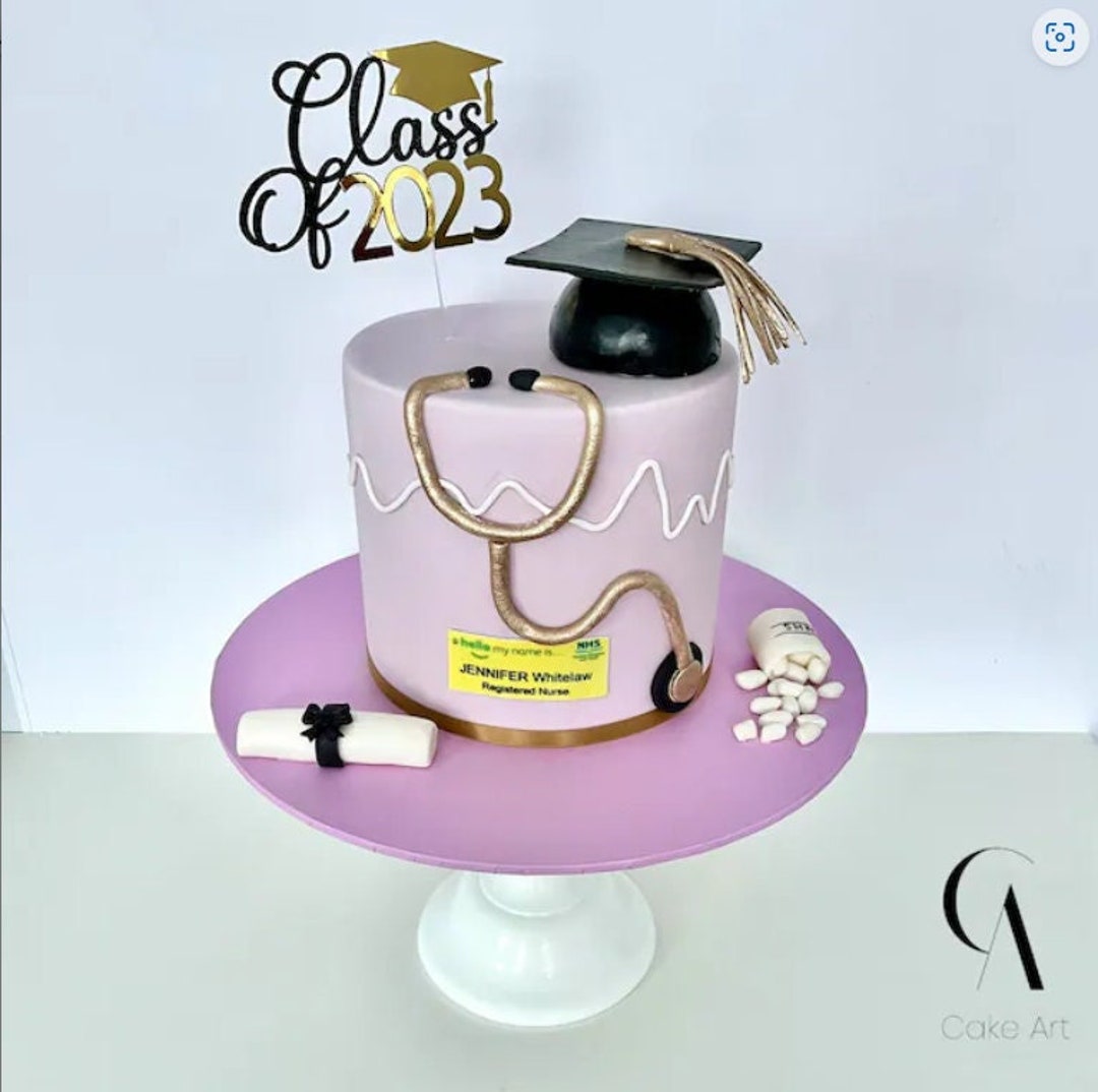 Personalised Graduation Cake Topper 2024 Congrats Graduation Hat ...