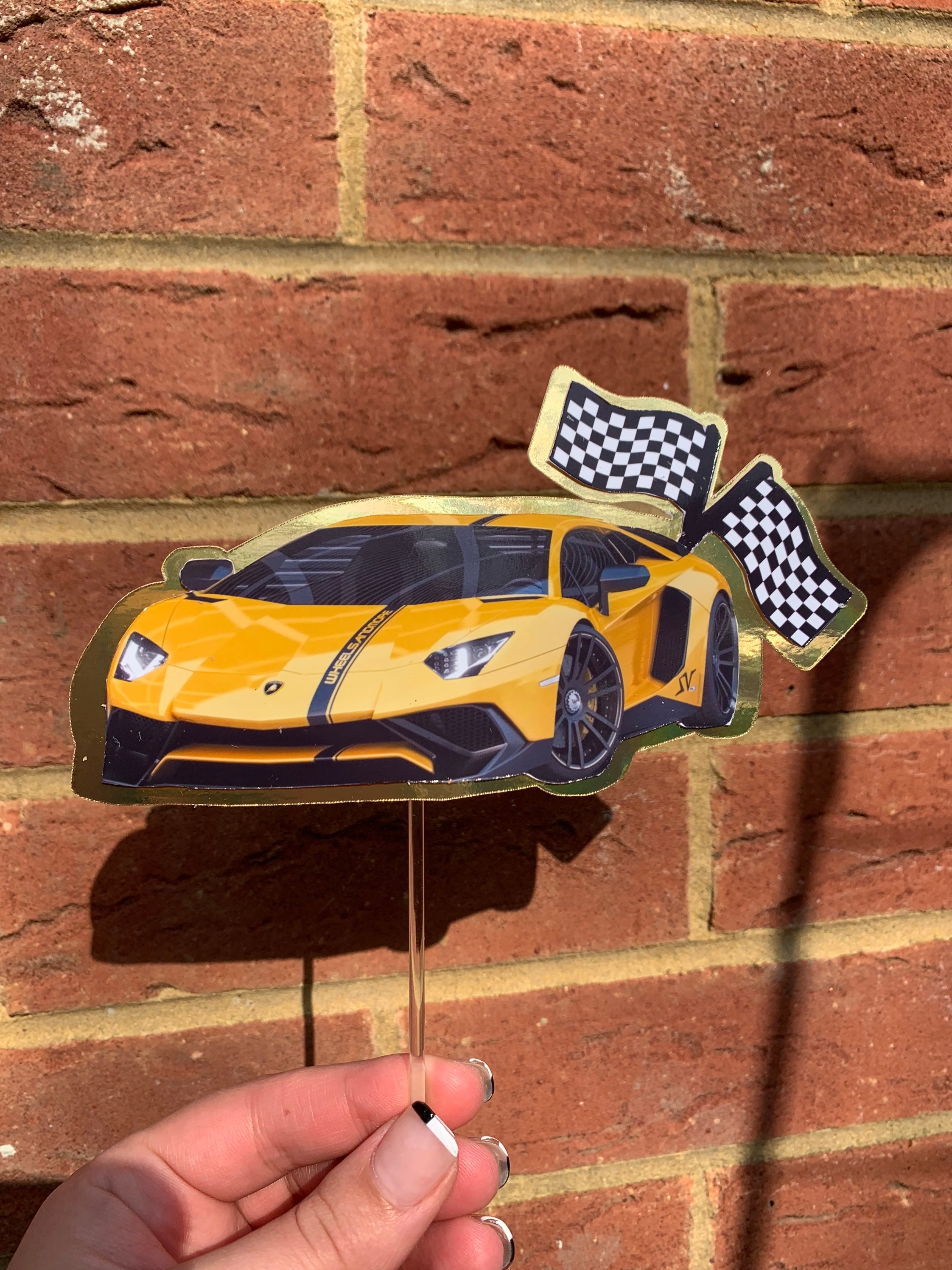 Lamborghini Cake Topper Car Cake Topper Supercar Cake - Etsy UK