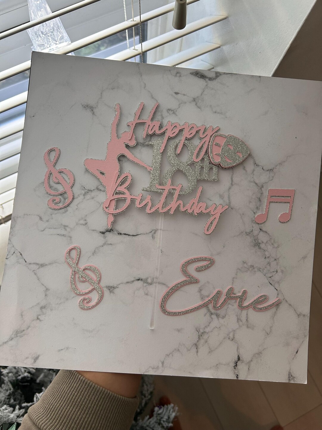 Personalised Ballerina Cake Theatre Cake Topper, Musical Cake Topper ...