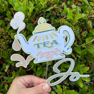 Teapot Cake Topper, Tea Party Cake Decorations, Afternoon Tea, Tea ...