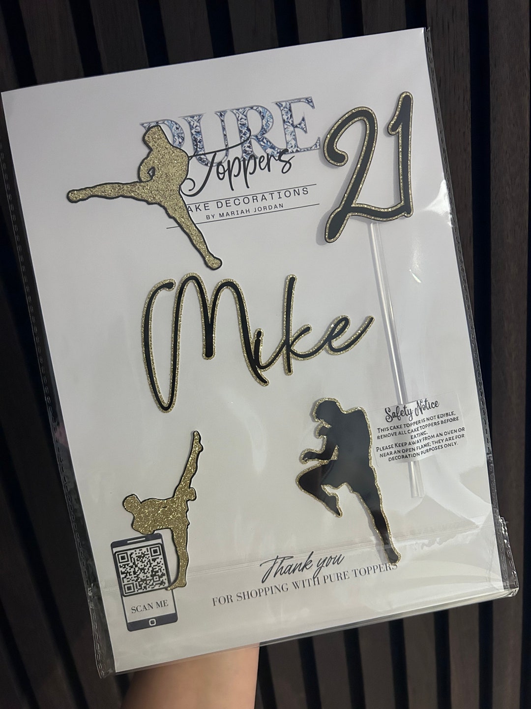 Kickboxing Cake Toppers, Martial Arts, Personalised Kickboxing Cake ...