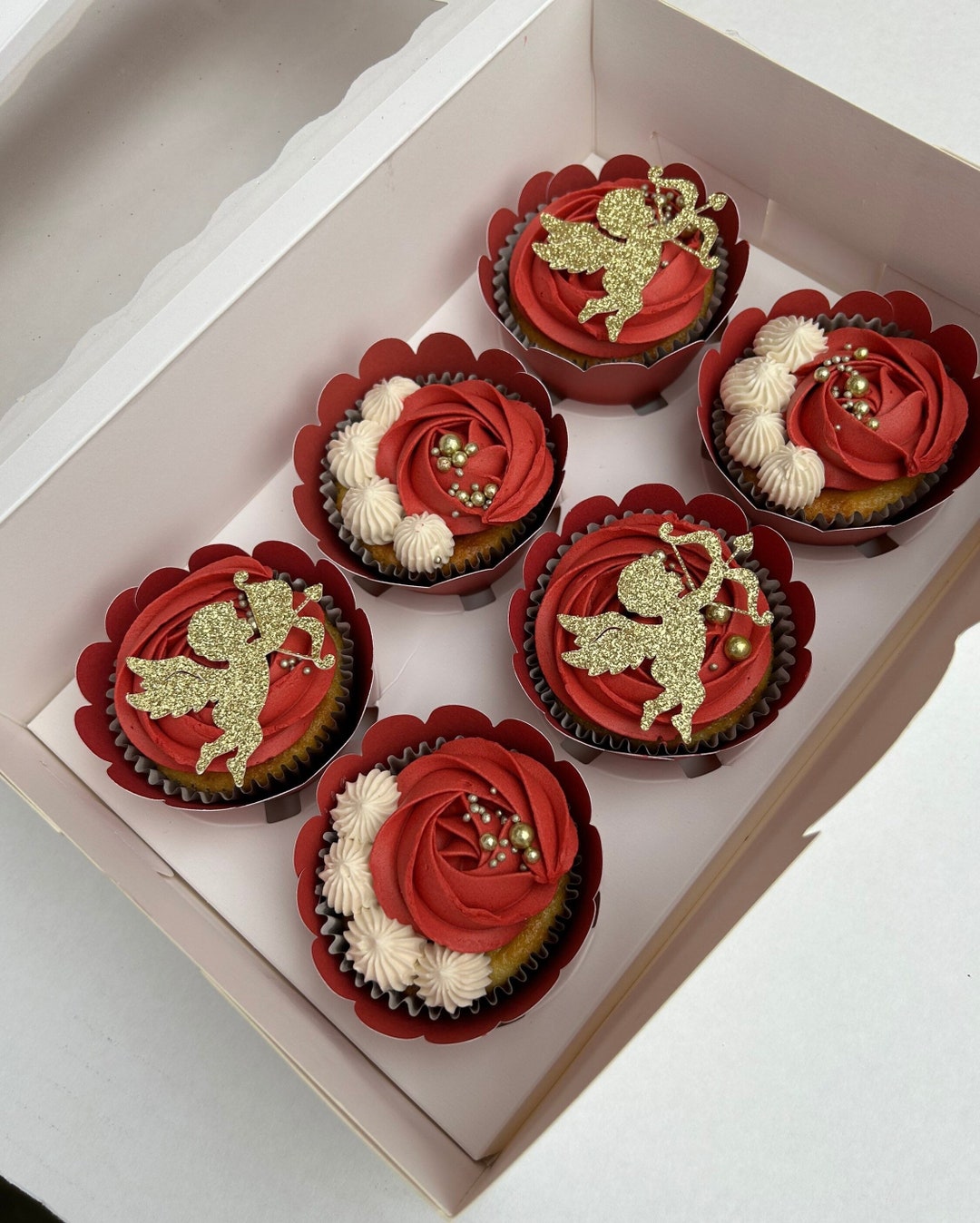 Cupid Cupcake Toppers Valentine Cupcake Toppers Anniversary Cake ...