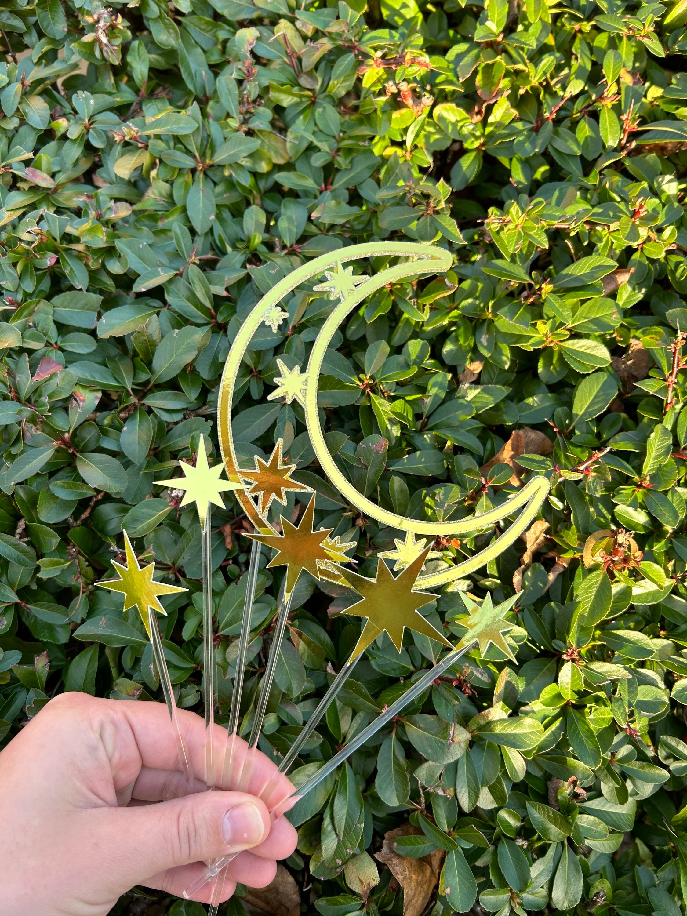 Moon Cake Topper Stars Cake Topper Baby Moon Cake Topper - Etsy