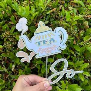 Teapot Cake Topper, Tea Party Cake Decorations, Afternoon Tea, Tea ...