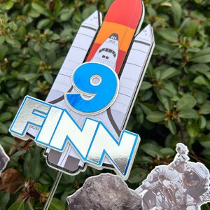 Space Cake Topper, Astronaut Cake Topper, Rocket Cake Topper, Cake ...
