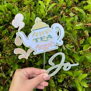 Teapot Cake Topper, Tea Party Cake Decorations, Afternoon Tea, Tea ...